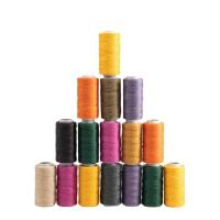 China MERCERIZED 100% Polyester Flat Leather Waxed Thread 150d/16 Wax Thread for Sewing Leather for sale
