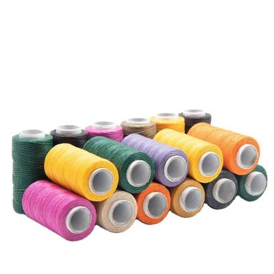 中国 耐水性0.8mm 皮革用フラットワックス糸 耐久性・柔軟性 210D/16 糸数 販売のため
