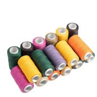 China Chemical-Resistant Polyester Waxed Sewing Thread for Customized Flat Wax Thread for sale