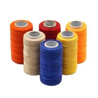 China Chemical-Resistant Polyester Waxed Sewing Thread for Customized Flat Wax Thread for sale