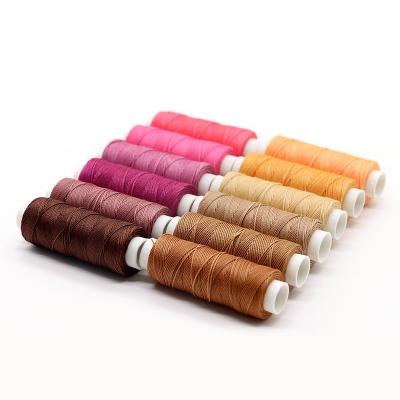 Cina Filato cerato di poliestere ad alta tensione da 0,8 mm per cucire a mano e cucire la corda delle scarpe fai da te in vendita