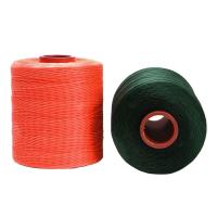 China 1.0mm Flat Wax Thread for Leather Sewing Customized Polyester Wax Bonded Braided Thread for sale