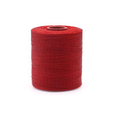 Cina Alta tenacità 100% filato di poliestere piatto con cera filato a treccia 0,8 mm 1 mm impermeabile nero in vendita