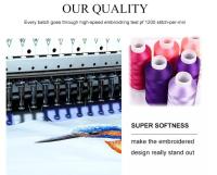 China 4000m Computer Polyester Embroidery Thread in Different Colors for Embroidery Machine for sale