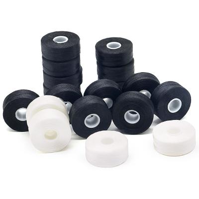 Cina Sostenibile universale 144pcs/box Bianco/Nero 75D/2 100% poliestere Pre-rivolto Bobbin fili in vendita