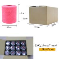 China Single Color Flat Wax String 210D Nylon Waxed Thread for Sewing Polyester Thread for sale