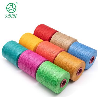 Cina Protezione UV 150D/16 400g Scarpe da cuoio cucitura cerata cordone di cera piatta poliestere filo intrecciato in vendita