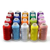 China Industrial Threaded Sewing Thread 720 Colors 100% Polyester Glossy Embroidery Thread for sale