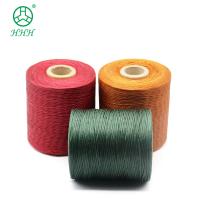 China Chemical Resistance Pattern Dyed Polyester Braid Waxed Thread For Bracelets Leather for sale