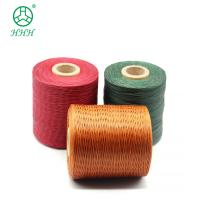 China Chemical Resistance Pattern Dyed Polyester Braid Waxed Thread For Bracelets Leather for sale