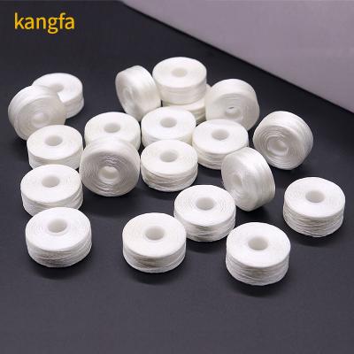 Cina 75D/2 taglia L 144 pezzi/scatola Poliestere ad alta tenacità Bianco Nero Filato di bobina per macchine in vendita