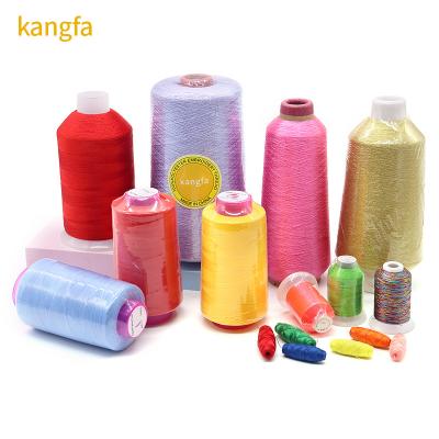 Cina 100g di filo ricamo Kangfa 4000y 100% poliestere mercerizzato 150d filo da cucitura Made in vendita