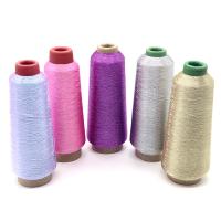 China Metallic Embroidery Threads 100% Polyester for Sewing Machine Durable Overlock Textile for sale