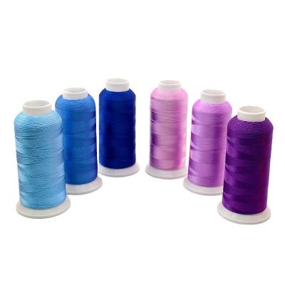 Cina 720 colori Selezione filo ricamo in poliestere 100g/spool personalizzato con campione gratuito in vendita