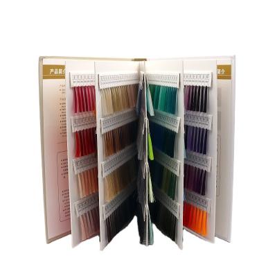 Cina Ricamo Carta di colore del filo di seta Quadro campione Libro 2pli 720 colori per il ricamo in vendita
