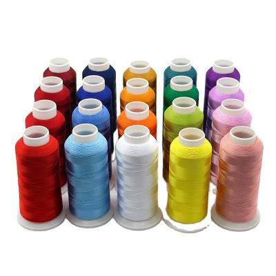 Cina Basso MOQ 120D / 2 4000Y Spedizione rapida Filato di poliestere per macchina di ricamo 720 colori in vendita