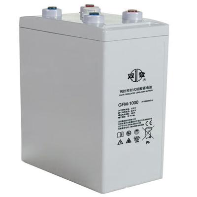 China Hoge capaciteit 2V1000Ah loodzuurbatterij voor windsysteem zonne-energieopslag Te koop