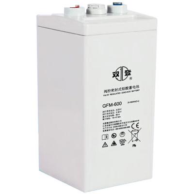 China Krachtige 2V600Ah batterij voor medische apparatuur en UPS Power van Shuangdeng GFM-600 Te koop