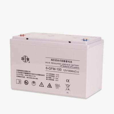 Cina 12V100Ah Shuangdeng 6-GFM-100 batteria al piombo acido per il sistema di alimentazione di energia solare in vendita