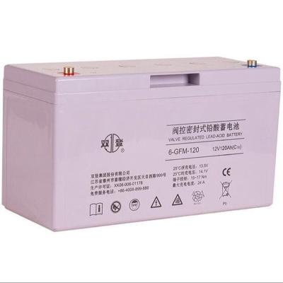 China 12V120Ah Shuangdeng 6-GFM-120 loodzuurbatterij voor zonne-energieopslag Te koop