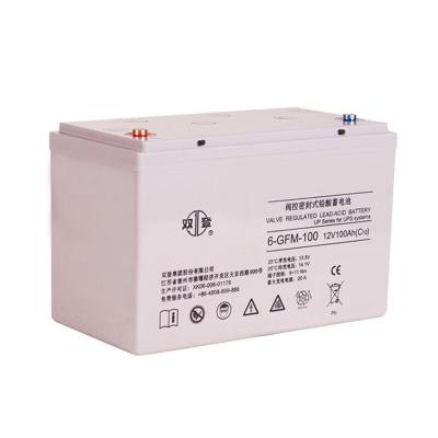China 12V120Ah Shuangdeng 6-GFM-120 loodzuurbatterij voor zonne-energieopslag Te koop