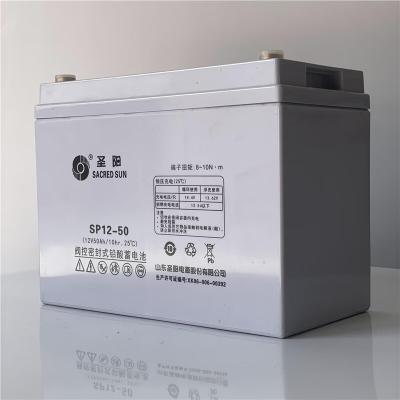 China Bateria recarregável de 12V50Ah para o sistema de armazenamento de energia do painel solar da Sacred Sun Sealed à venda