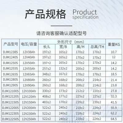 China 12V90Ah batterij voor productie industriële machines zonne-energie opslag stroom systeem Te koop