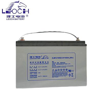 Cina Leoch batteria DJM12100S 12V100Ah per il sistema di energia solare di stoccaggio di energia eolica in 40C in vendita