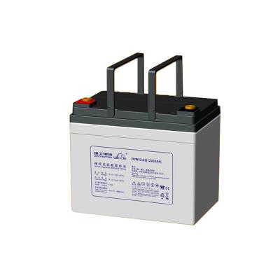 Cina 130±1mm Larghezza Leoch batteria DJW12-33 batteria al piombo acido 12V33Ah per il sistema di energia solare in vendita