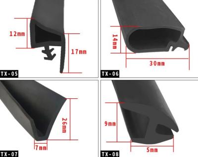 Cina OEM ODM Custom Soft TPE Rubber Edge Trim Seal Strip Profile per porta finestre in alluminio in vendita