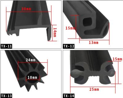 Cina OEM ODM Custom Soft TPE Rubber Edge Trim Seal Strip Profile per porta finestre in alluminio in vendita