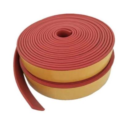 China Self-Adhesive Soundproof Silicone Rubber Door Bottom Seal Strip Custom Processing & Cutting for Under Sweep & Stripping for sale