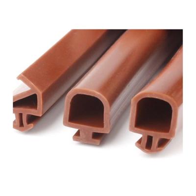 China Door Draft Stopper Silicone Weather Seal Strip Bottom Rubber Door Bottom Moulding Processing Service Sweep Weather Strip for sale