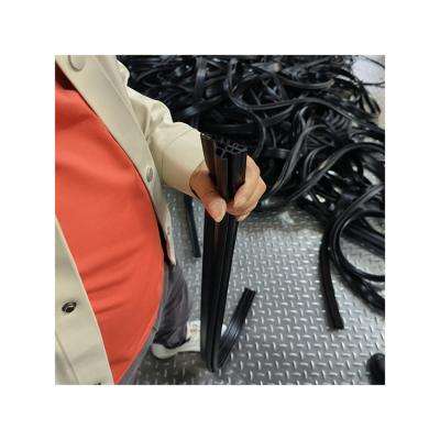 China Flexible Pvc Tpe Floor Wire Cover Cable Trunking Duct Rubber Cable Protector for sale