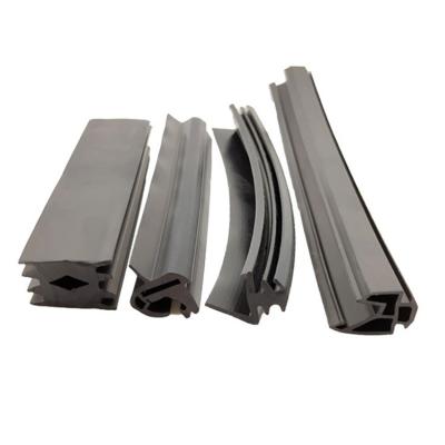 China Hot Sale PVC Garage Door Bottom Rubber Sealing Strip Custom Cutting and Moulding Quality PVC Door Seals for sale