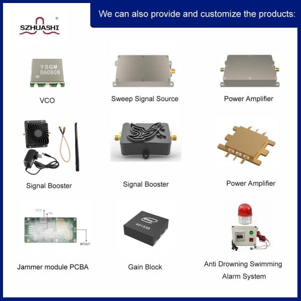 SZHUASHI 20W 0.9G 24V Jammer Module RF Shields Anti Drone Blocker UAV per 840-940MHz