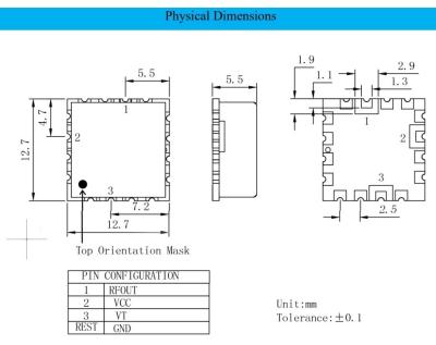 China 11dBm INNOTION YSGM31453270A Oscilador IC con resonador coaxial Chip para piezas electrónicas y rango de frecuencia 3145-3175MHz en venta