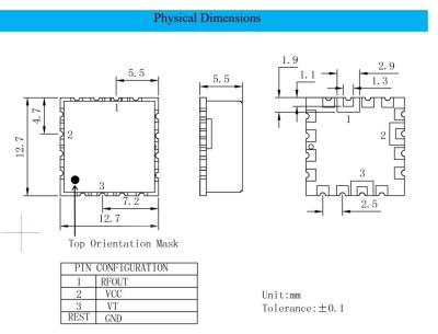 China 2220-2260MHz 8dBm Ausgangsleistung Integrierte Schaltungen IC-Chip Koaxalresonator Oscillator für elektronische Teile von INNOTION zu verkaufen
