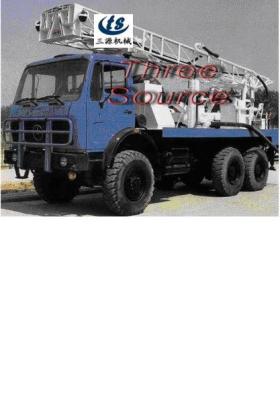 China Truck mounted drilling rig with drilling depth 300 meters for sale