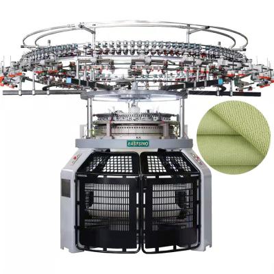 Китай Three Thread Fleece Single Jersey Circular Weft Knitting Machine Knit Green Fabric продается