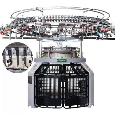 Китай 3 Thread Circular Fleece Weft Knitting Machine With Yarn Feeder Knit Pink Fabric продается