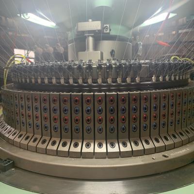 Cina Stile tricottante piano circolare della macchina tessile 5.5KW del doppio Jersey ad alta velocità in vendita