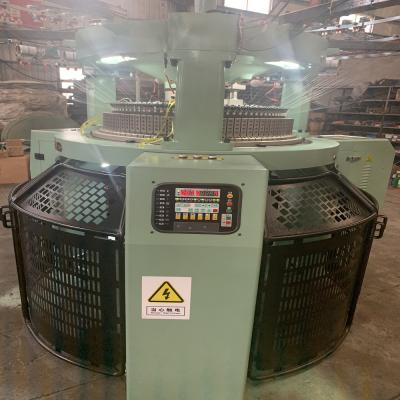 Cina Stile tricottante piano circolare della macchina tessile 5.5KW del doppio Jersey ad alta velocità in vendita