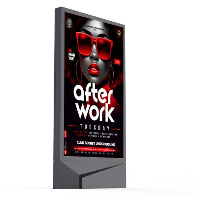 China Design de ponta P4 P5 P6 P8 P10 8000nits 3840hz IP65 resistente à água interior exterior mupi display led digital signage à venda