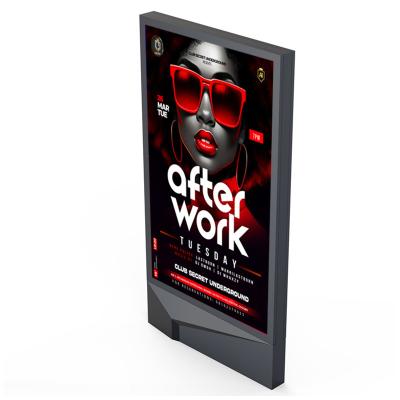 China Design de ponta P4 P5 P6 P8 P10 8000nits 3840hz IP65 resistente à água interior exterior mupi display led digital signage à venda