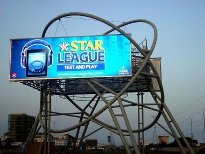 China het Openlucht Geleide de Reclamescherm SMD3535 van 22W P6 5500cd/m2 Te koop