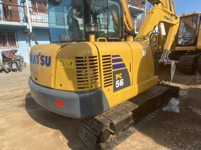 China 5 Ton Komatsu PC56 - máquina escavadora hidráulica usada 7 Construction Machinery da esteira rolante à venda
