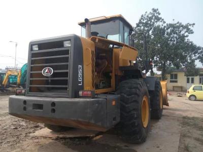 China 16.6 Ton Tractor Front End Loaders Secong Hand Lingong SDLG953 5000kg Rated Load for sale