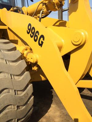 China Front End Loader Second Hand Wheel Loaders , 966G Cat Track Loader 5200h 22.8 T for sale