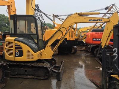Cina macchina per movimenti di terra utilizzata tensione 12V KOMATSU PC55MR con la pista di gomma in vendita